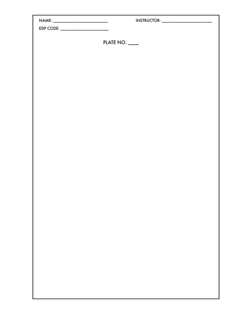 Plates Format | PDF