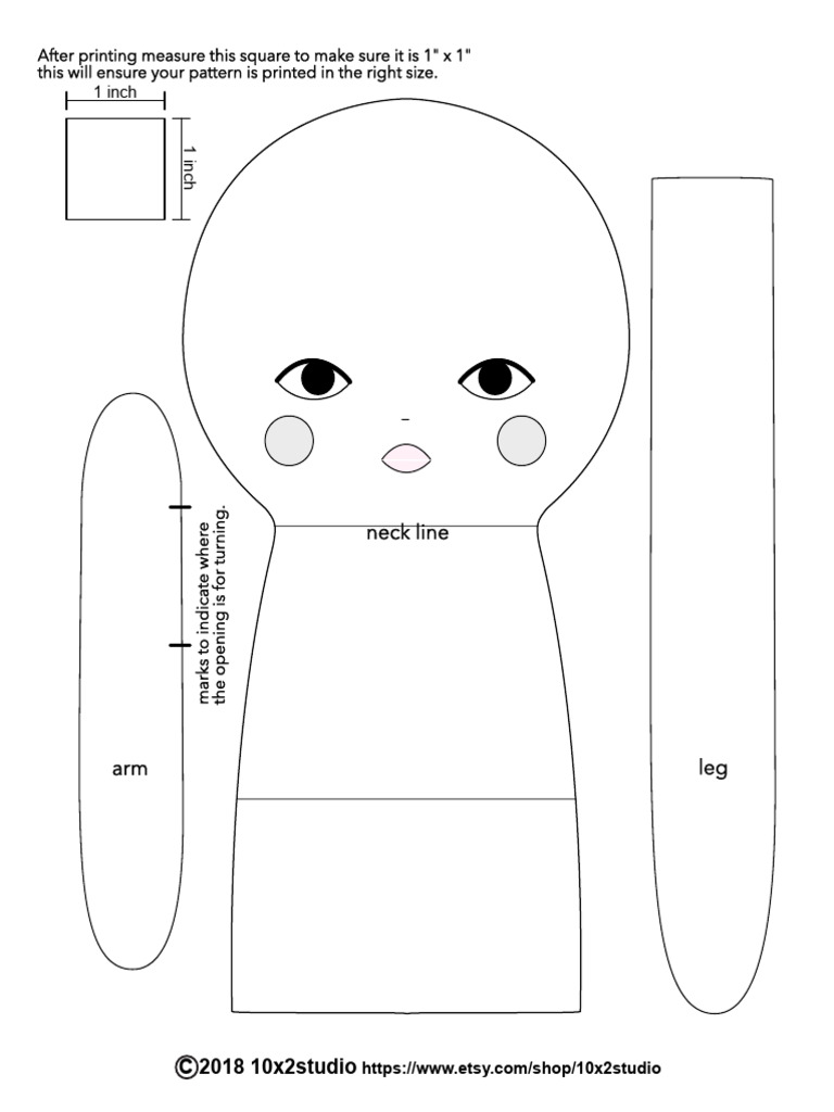 15inch Doll Pattern | PDF