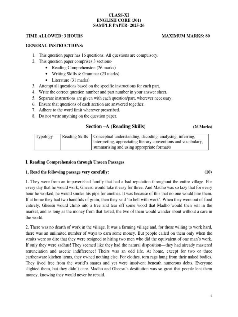 English SQP 2025-26 | PDF | Electric Vehicle | Engines