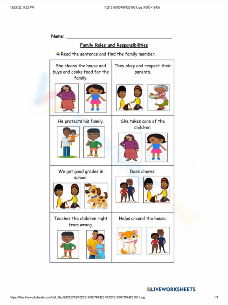Understanding Family Roles and Responsibilities | PDF
