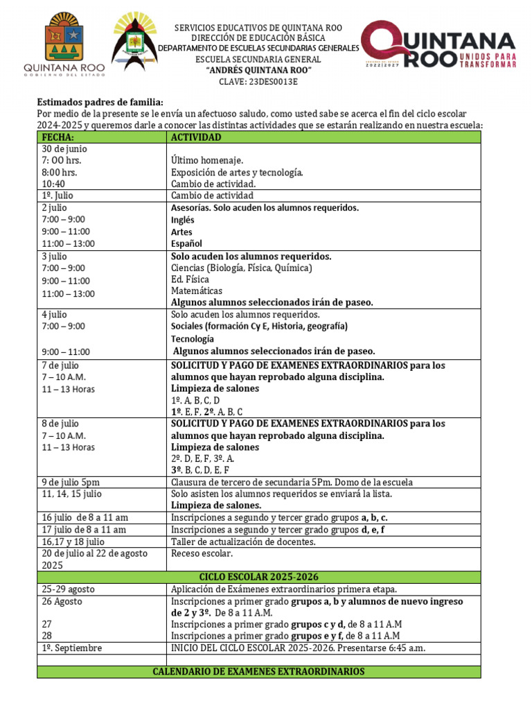 Actividades Fin de Ciclo1 - 250630 - 143637 | PDF | Educación Secundaria