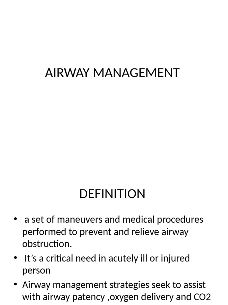 AIRWAY MANAGEMENT (Autosaved) | PDF | Electrocardiography | Heart