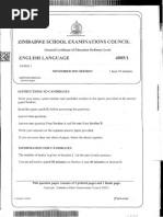 ZIMSEC English Paper 2 June 2025 | PDF | Tiger