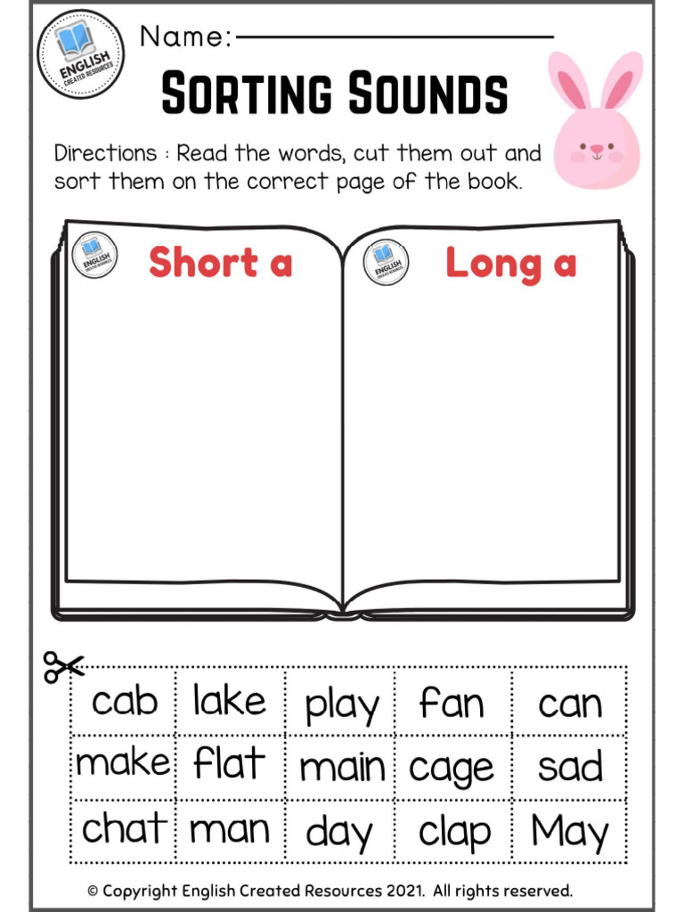 Long Short Vowel Sorting | PDF