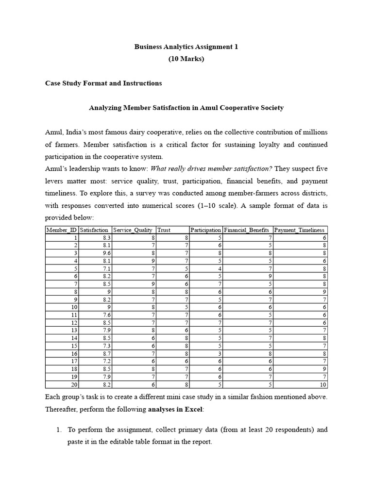 Amul Member Satisfaction Analysis Guide | PDF | Regression Analysis ...