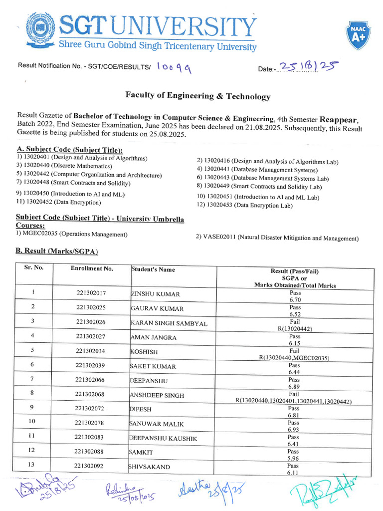Bachelor of Technology in Computer Science & Engineering, 4th | PDF