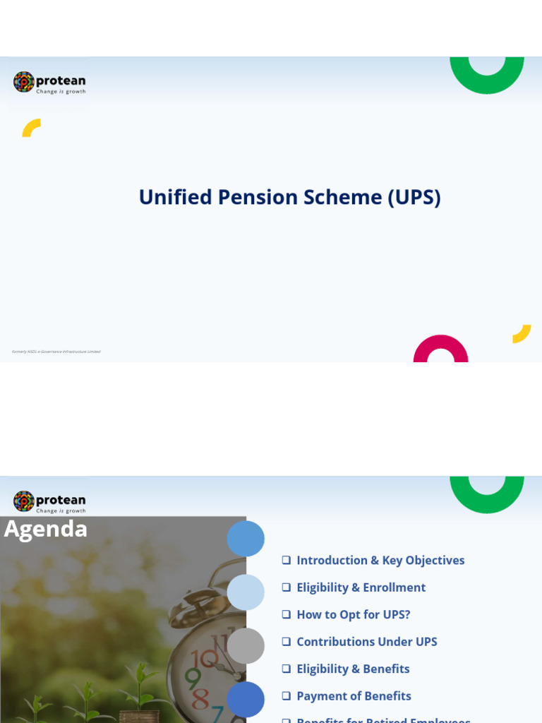 Unified Pension Scheme (UPS) : Formerly NSDL E-Governance ...