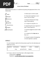 Literary Devices Worksheet | PDF | Metaphor | Linguistics