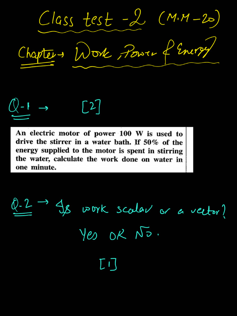 Class Test 2 - T1 | PDF