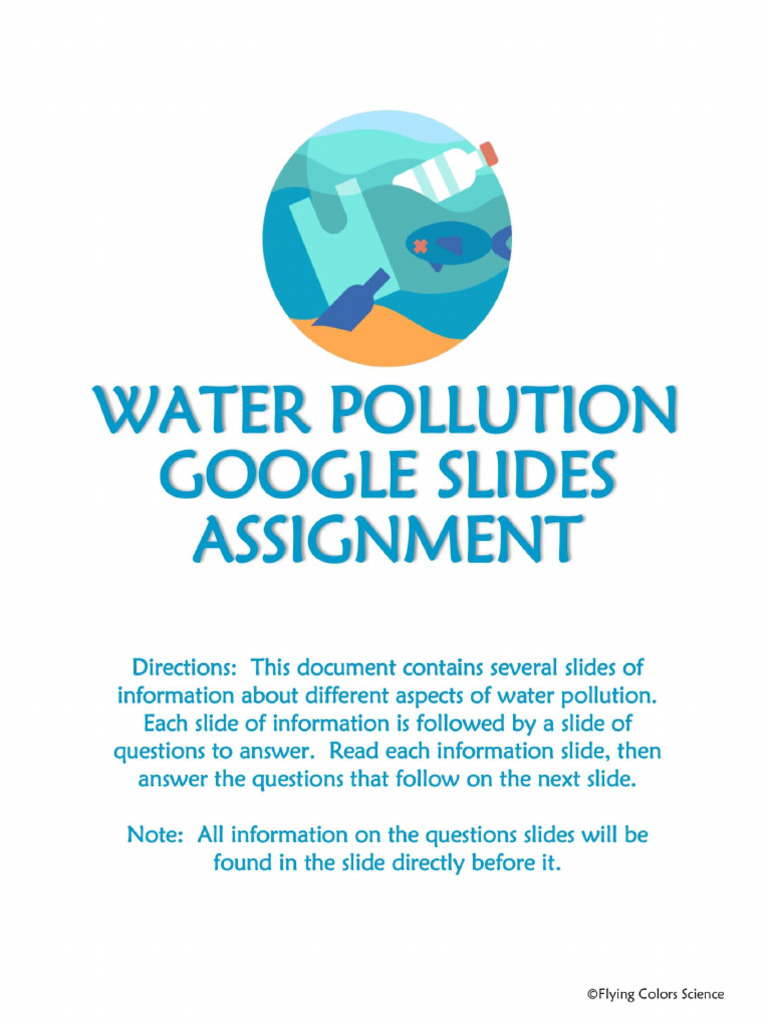 Water Pollution Student Stations | PDF | Water | Systems Ecology