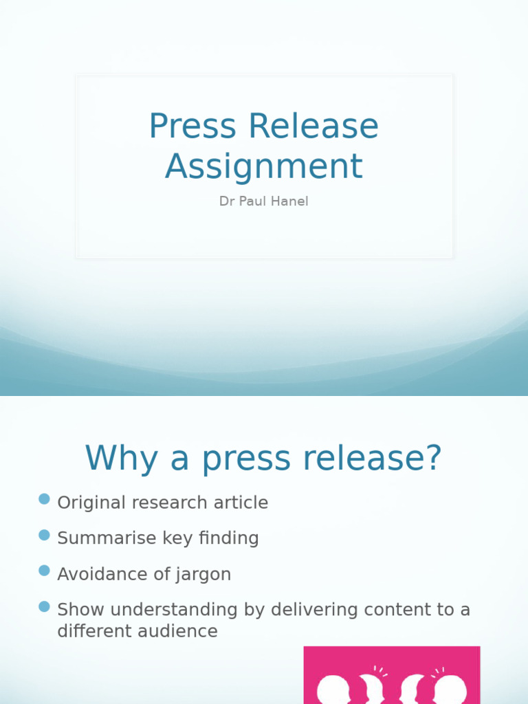 Press Release Tutorial | PDF | Science | Learning
