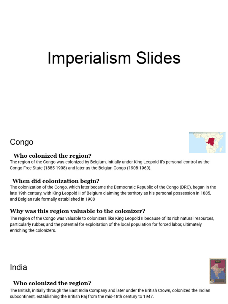 Imperialism Slides | PDF