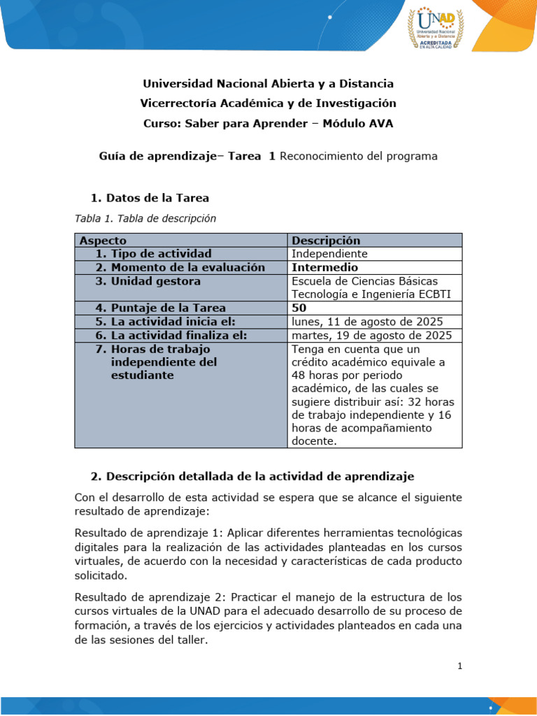 SA ModuloAVA Sesion1 | PDF | Aprendizaje