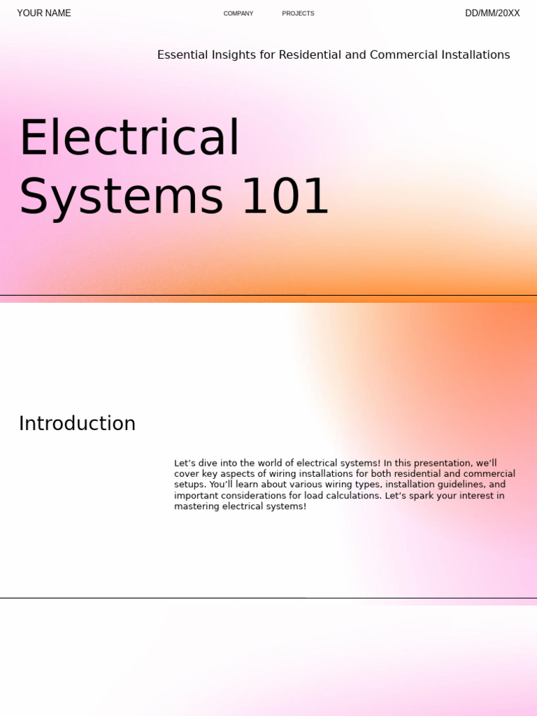 Electrical Wiring Systems Overview | PDF | Electrical Wiring | Wire
