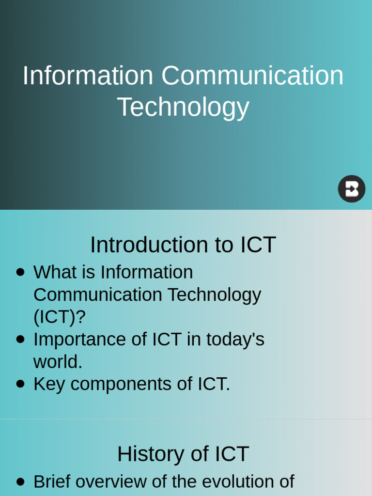 Comprehensive Guide to Information Communication Technology | PDF