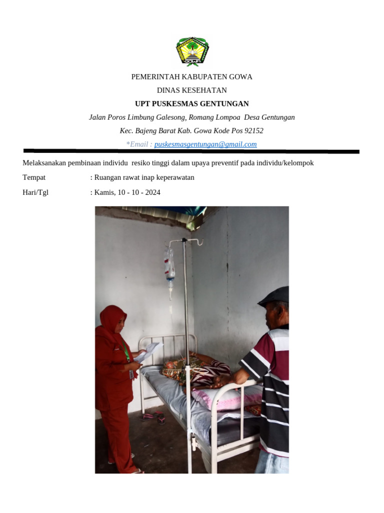 3. Melaksanakan Pembinaan Individu Resiko Tinggi Dalam Upaya Preventif ...