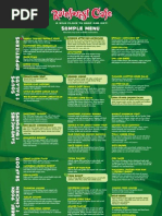 Printable Menu Chilis | PDF | Salad | Hamburgers