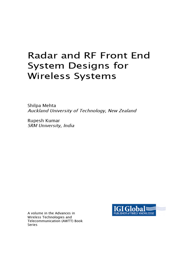 Radar and RF Designs for Wireless Systems | PDF | Radar | Antenna (Radio)
