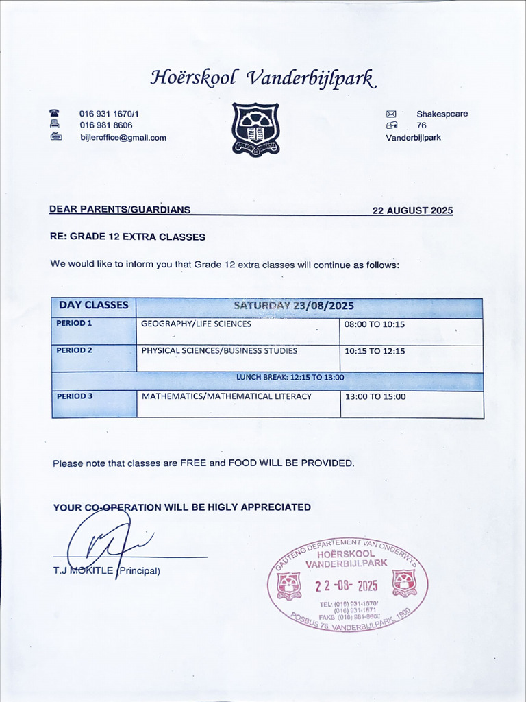 GR 12 Extra Classes T3W5 | PDF