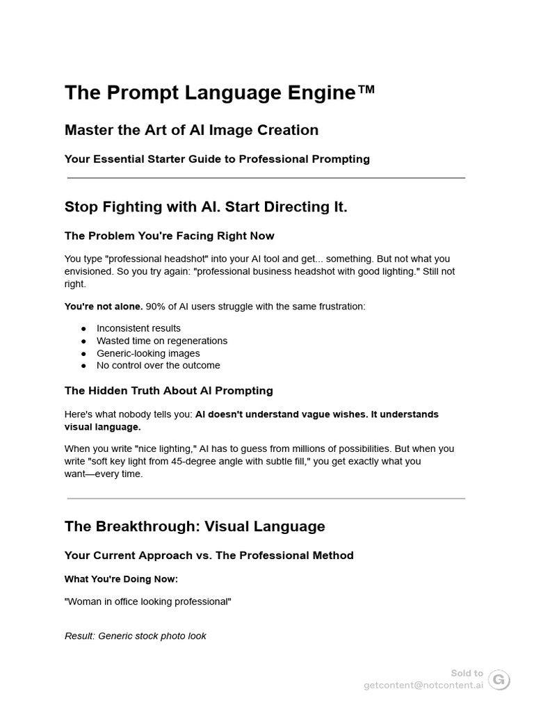 Master AI Image Prompts Effectively | PDF | Imaging