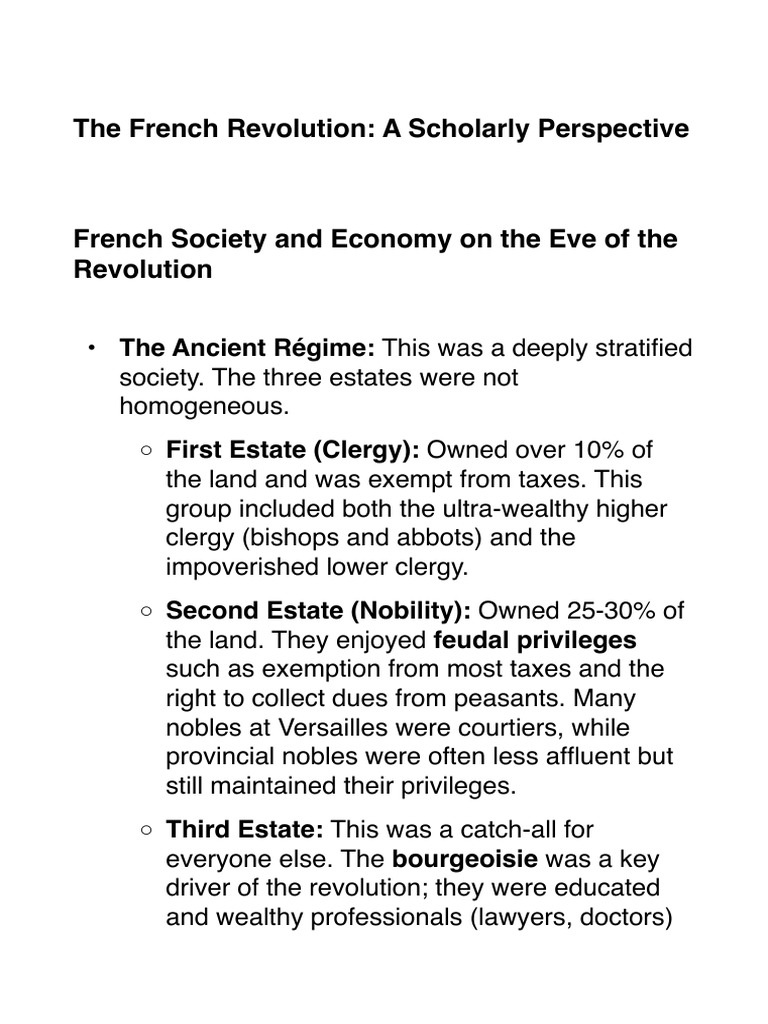 French Revolution | PDF | Maximilien Robespierre | Reign Of Terror