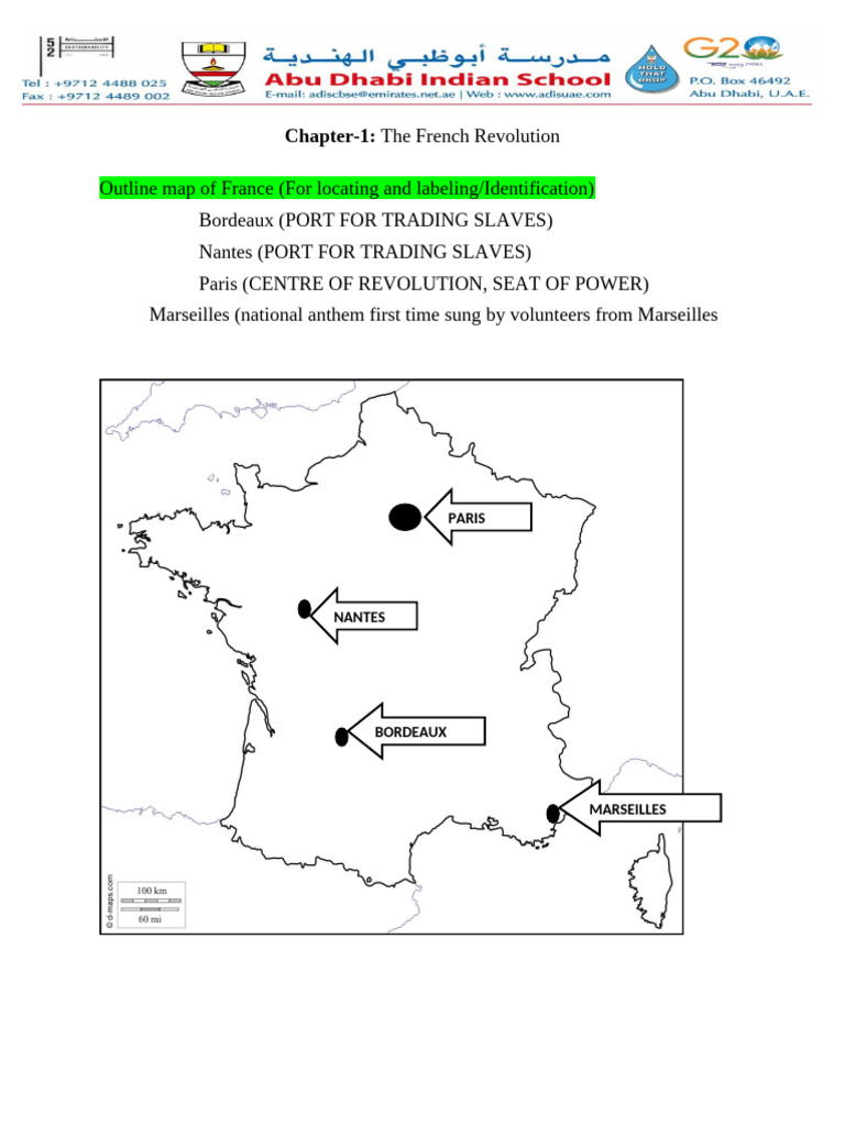 French Revolution Map Work | PDF