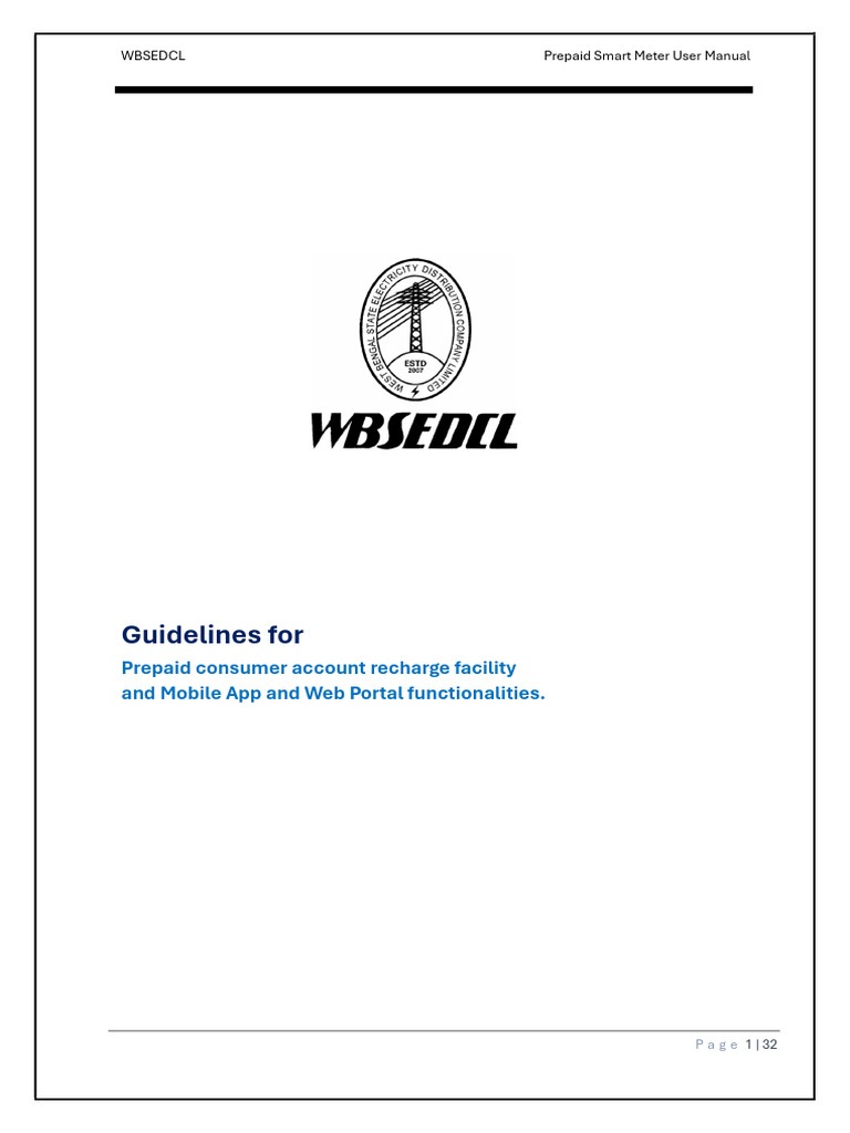 Quick Pay for WBSEDCL Prepaid Users | PDF | Energy Conservation | Login