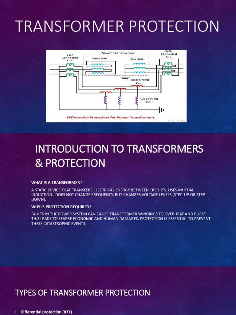 Transformer Protection Methods Explained | PDF | Transformer | Relay