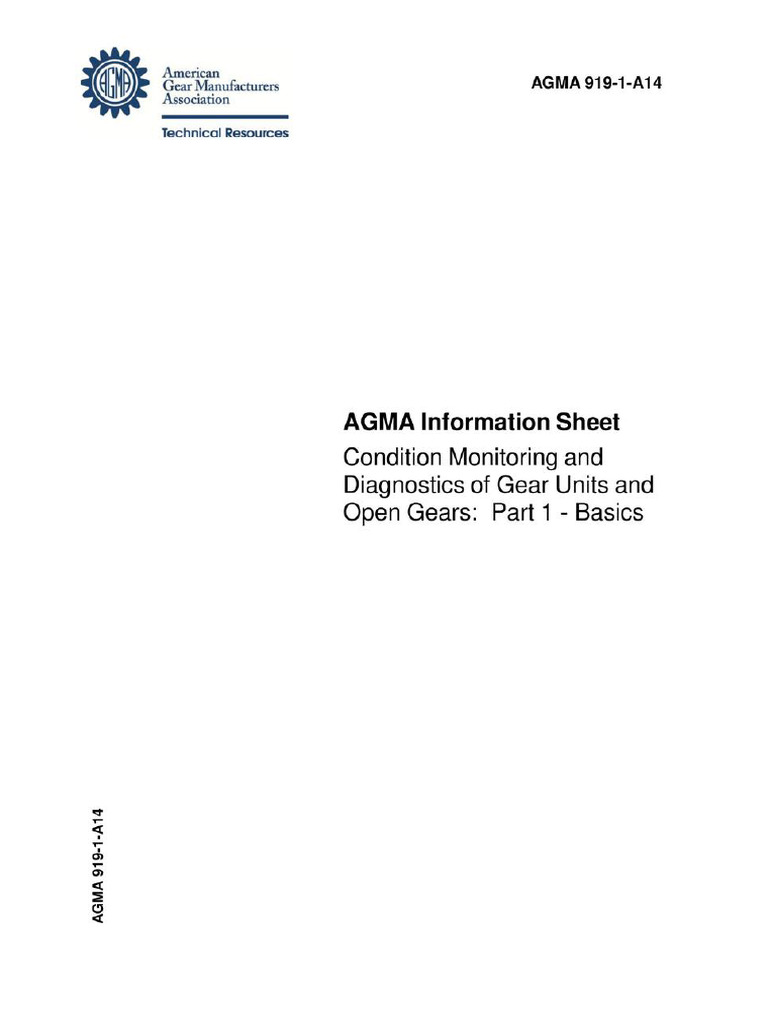 Agma 919-1-A14 | PDF