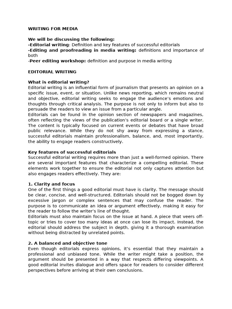 CMC 102 2025 Lecture Note For Class Use | PDF | Editing | Proofreading