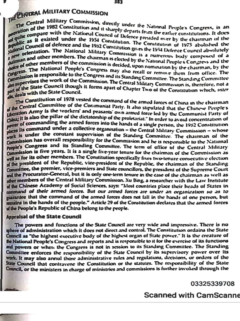Overview of China's Military Commission | PDF | Communism | Government