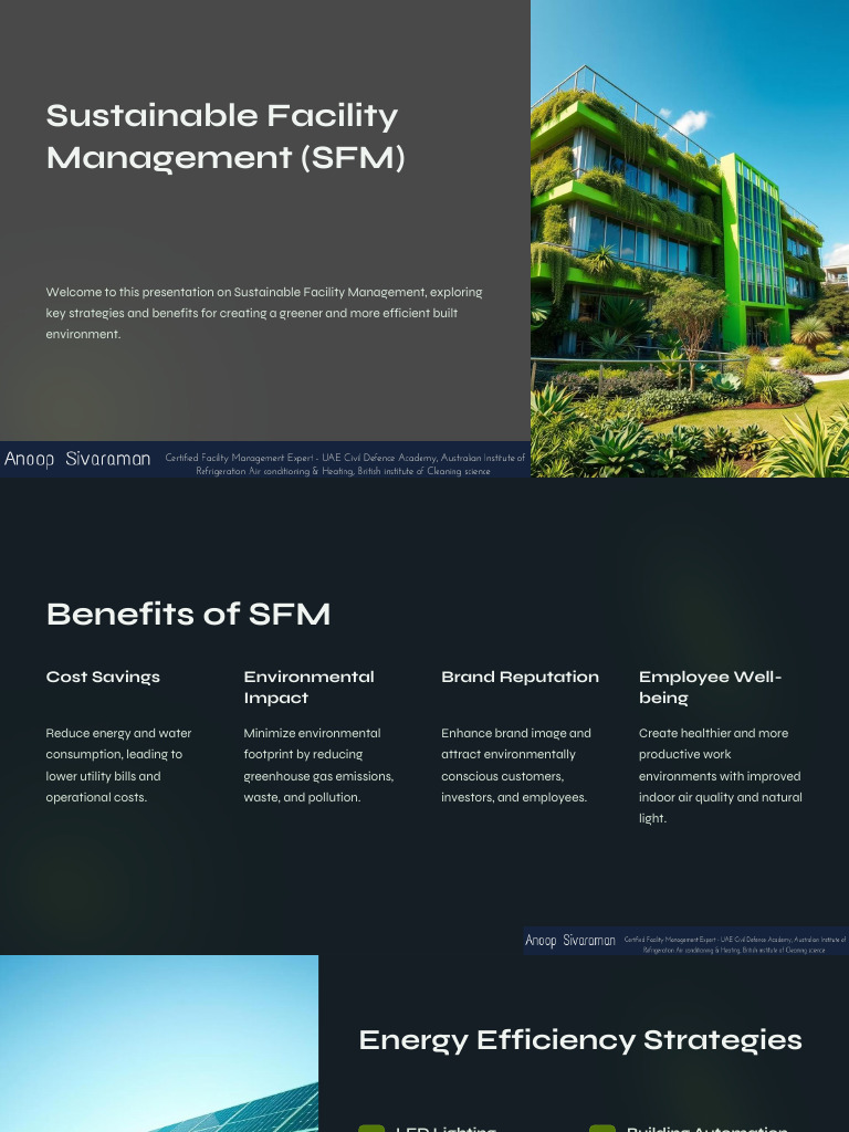 Sustainable Facility Management Strategies | PDF | Efficient Energy Use ...