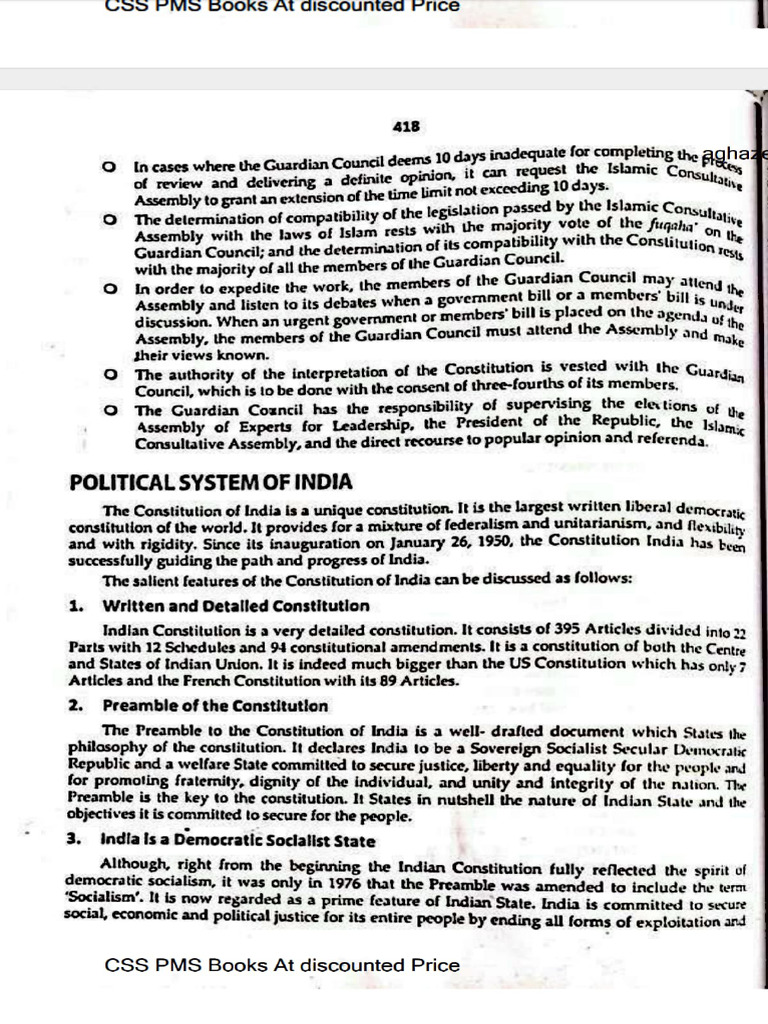 Political Systems of India | PDF