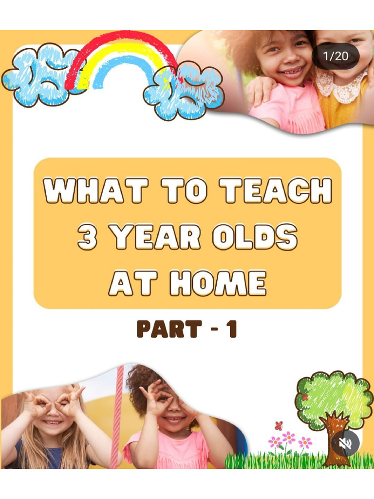 What To Teach To 3-5 Year Old Part1 | PDF
