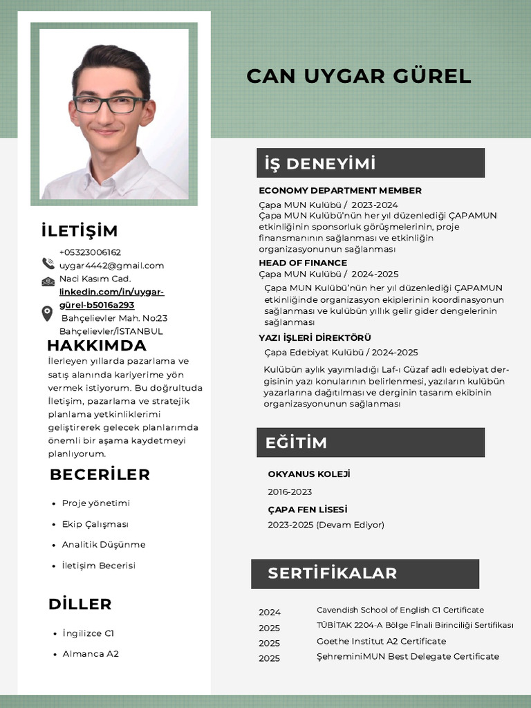 Can Uygar Gürel Türkçe | PDF