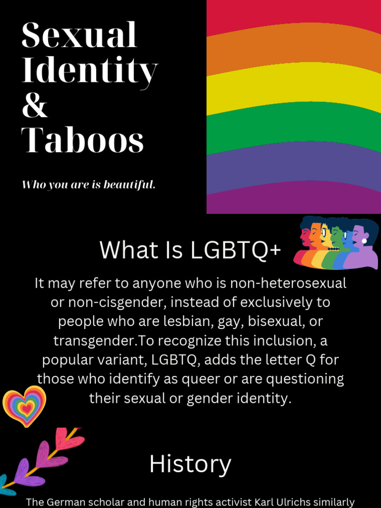 Sexual Identity & Taboos: Who You Are Is Beautiful | PDF | LGBTQIA+ ...