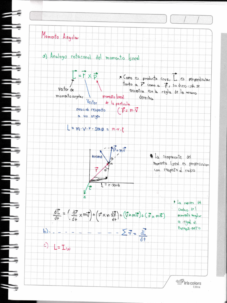 Ejercicios Momento Angular | PDF