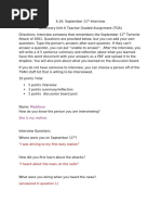 9/11 Interview Questions Guide | PDF
