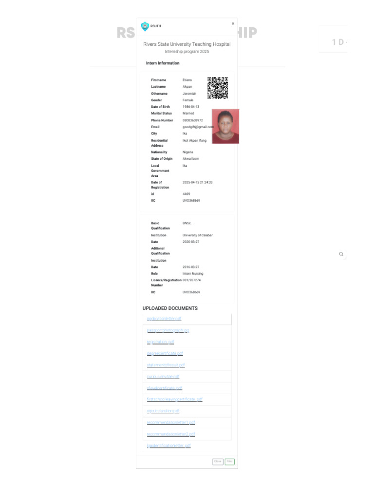 Rsuth Etieno Registration | PDF | Government And Personhood
