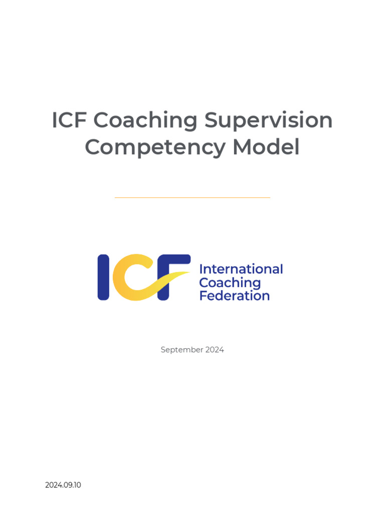 Icf Cs Coaching Supervision Competencies | PDF | Psychology | Cognition