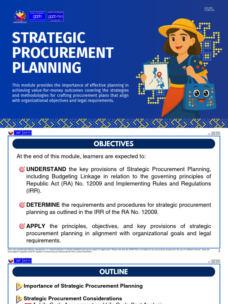 Strategic Procurement Planning Under RA 12009 | PDF | Life Cycle ...