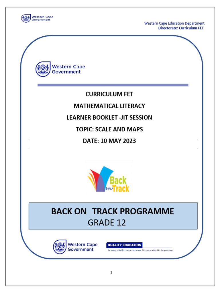 2023 Grade 12 Term 2 - Week 2, 3 - Maps Final Questions | PDF | Speed | Map