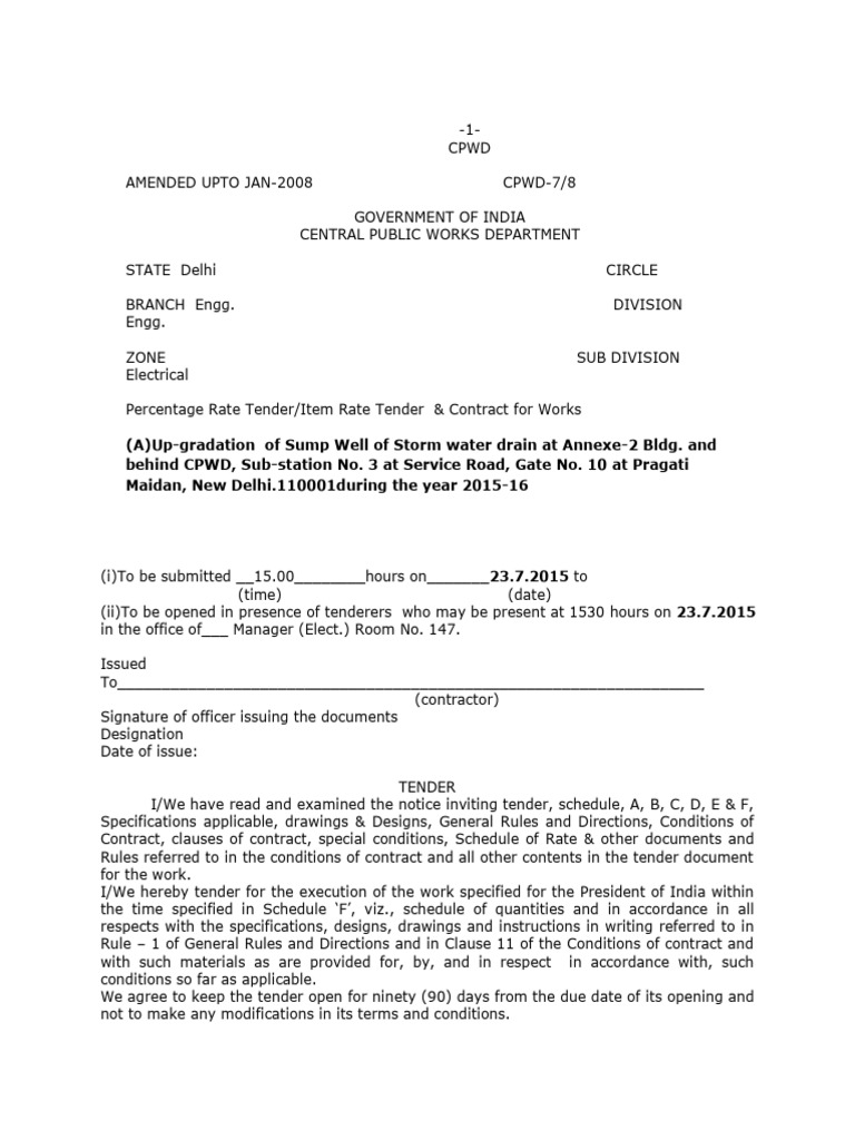 Tender - Sample For Peforma Invoice | PDF | Banks | Employment