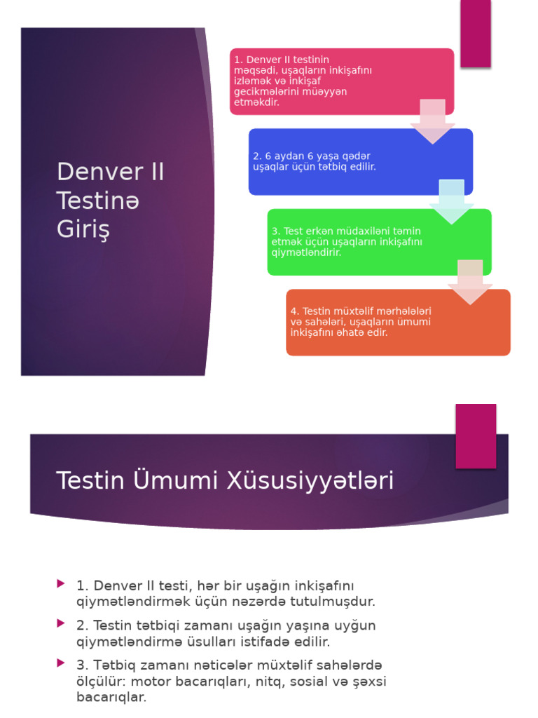 Denver II Test Extended Presentation | PDF