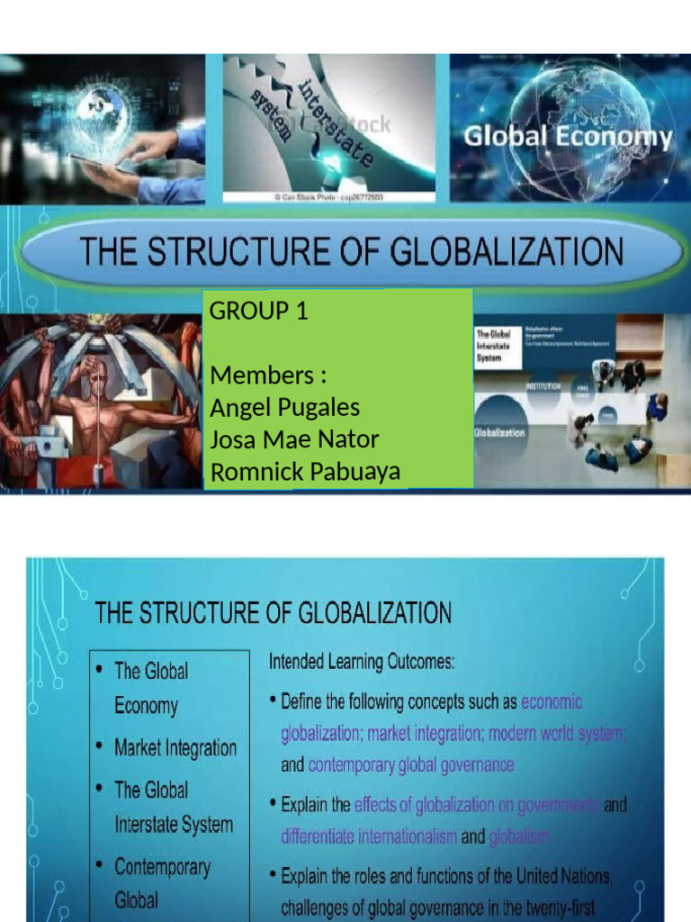 The Structures Of Globalization G1 Pdf