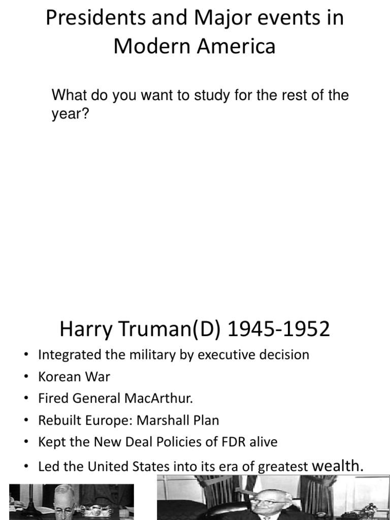 Key U.S. Presidents and Events | PDF | John F. Kennedy | Lyndon B. Johnson