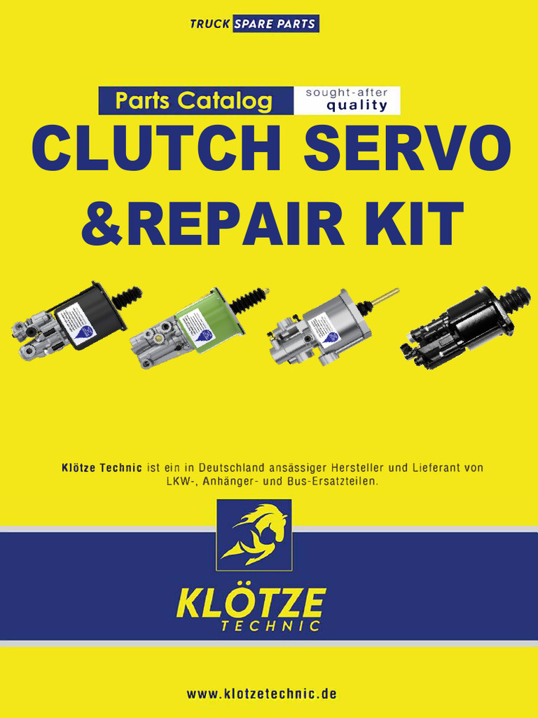 Clutch Servos & Repair Kits Catalog | PDF | Brake | Motor Vehicle