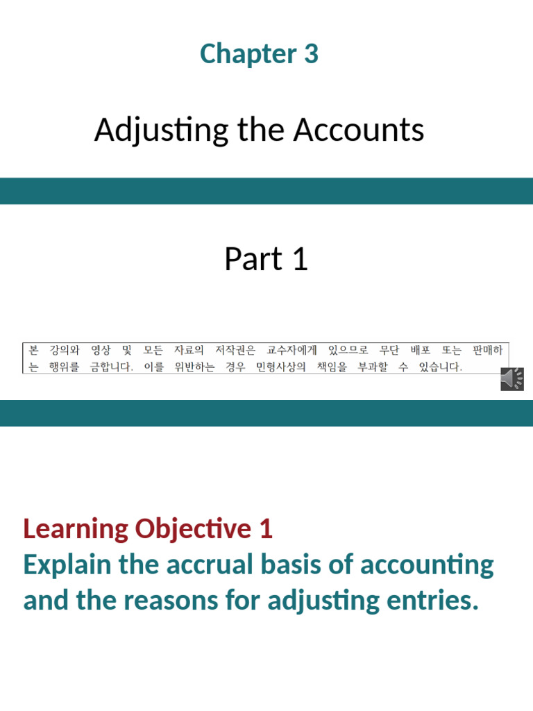 CH 3 Adjusting The Accounts (Part 1) | PDF | Depreciation | Deferral