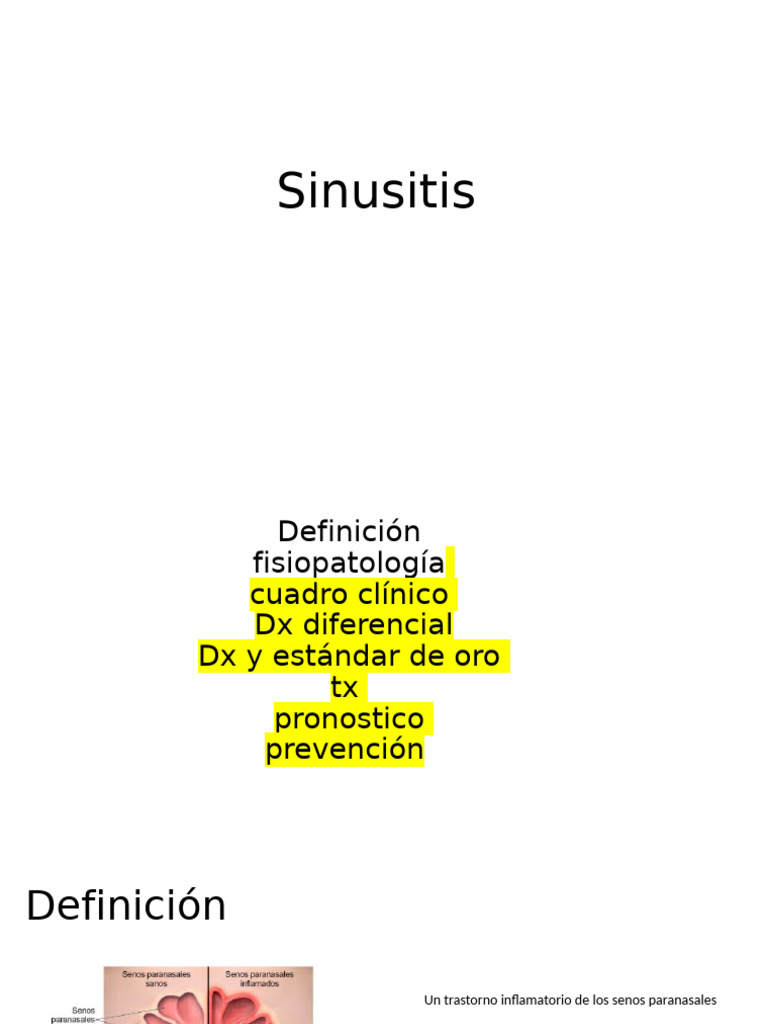 Sinusitis: Causas y Tratamiento | PDF | Resfriado comun | Enfermedades ...