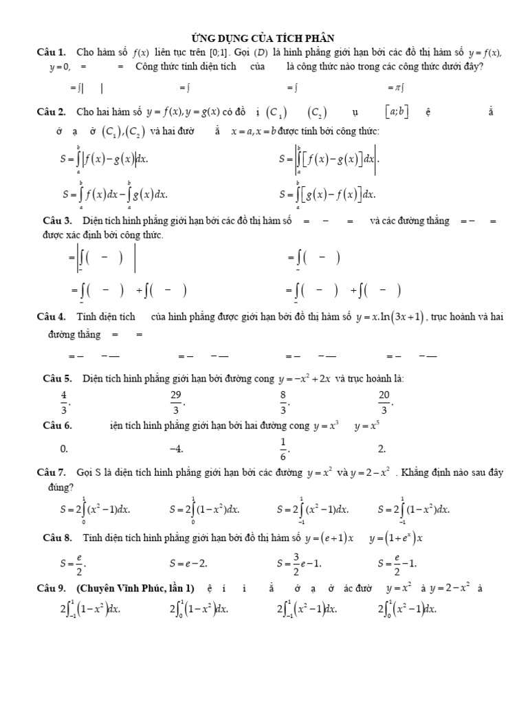 NG D NG C A Tích Phân | PDF